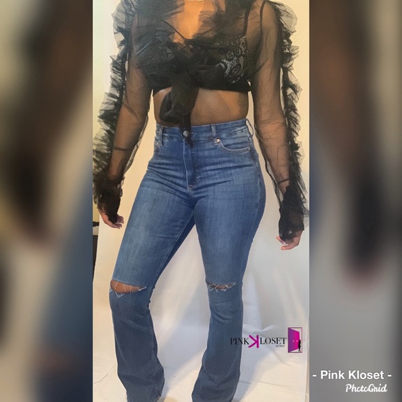 Tops | Sexy Sheer Crop Top | Poshmark